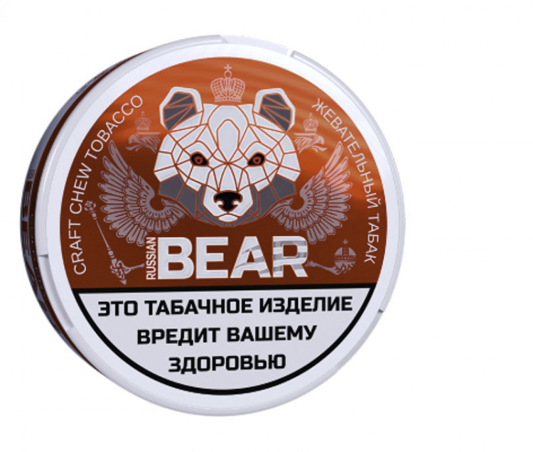 Табак жевательный RUSSIAN BEAR, со вкусом COLD DRY